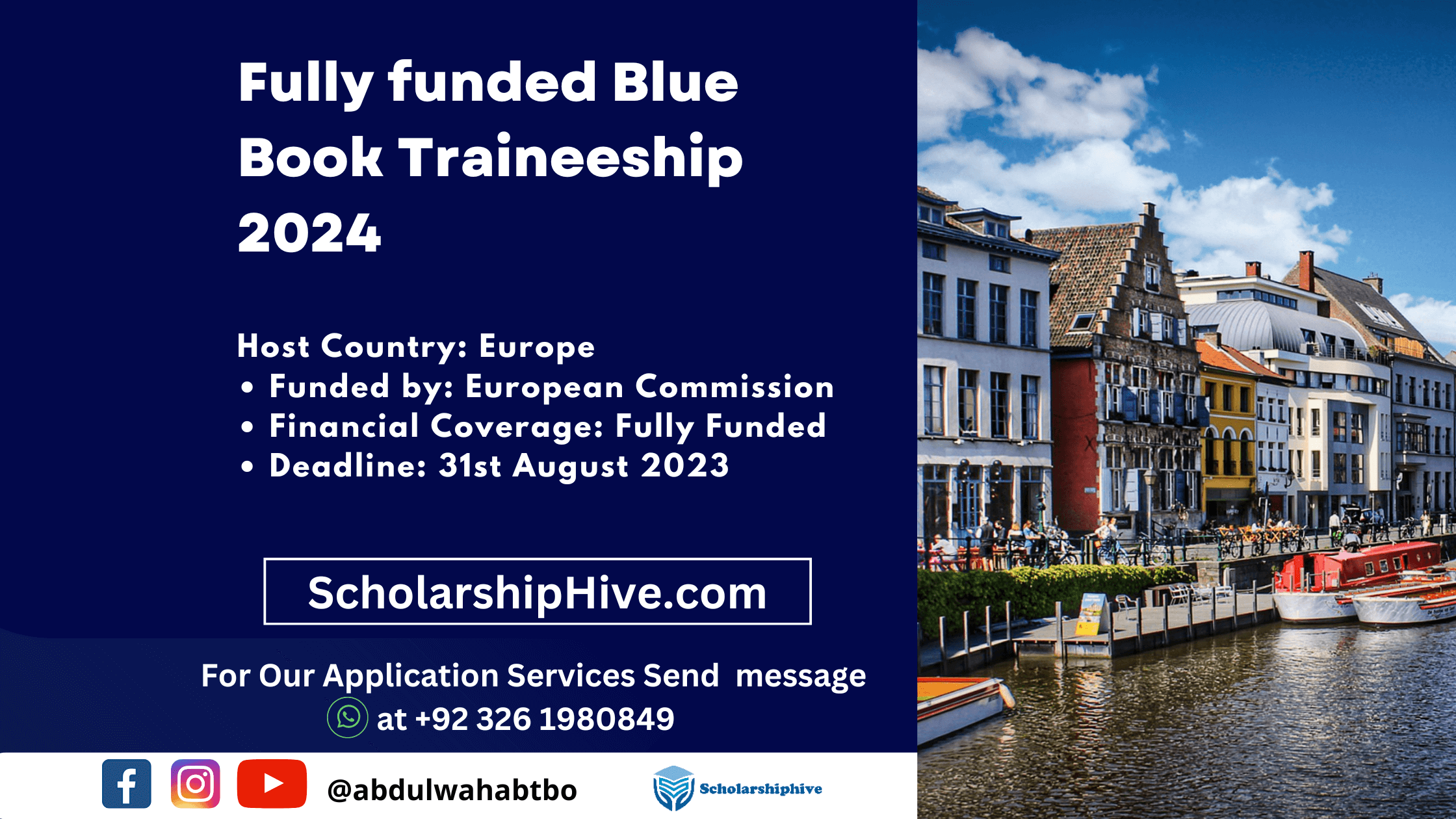 Fully funded Blue Book Traineeship 2024 - Scholarshiphive