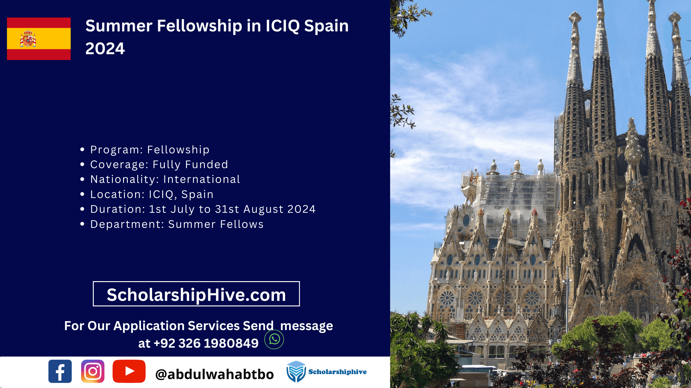 Summer Fellowship in ICIQ Spain 2024 - Scholarshiphive