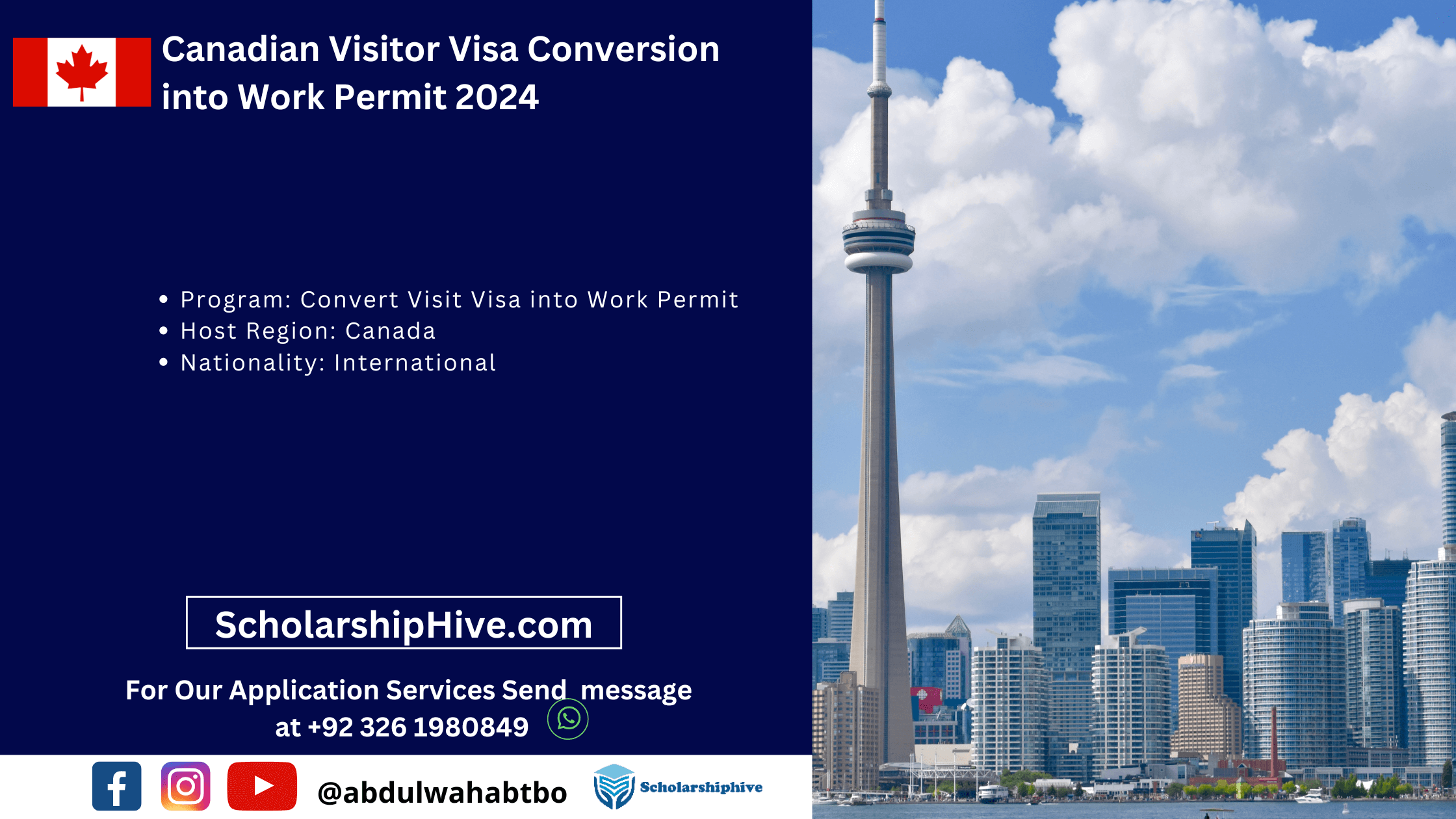 Canadian Visitor Visa Conversion into Work Permit 2024 - Scholarshiphive
