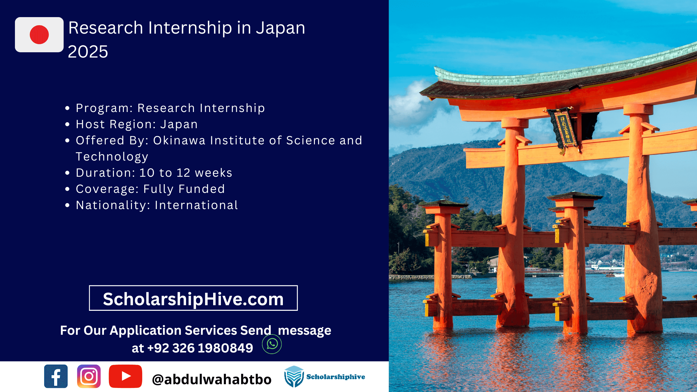 Research Internship in Japan 2025 - Scholarshiphive