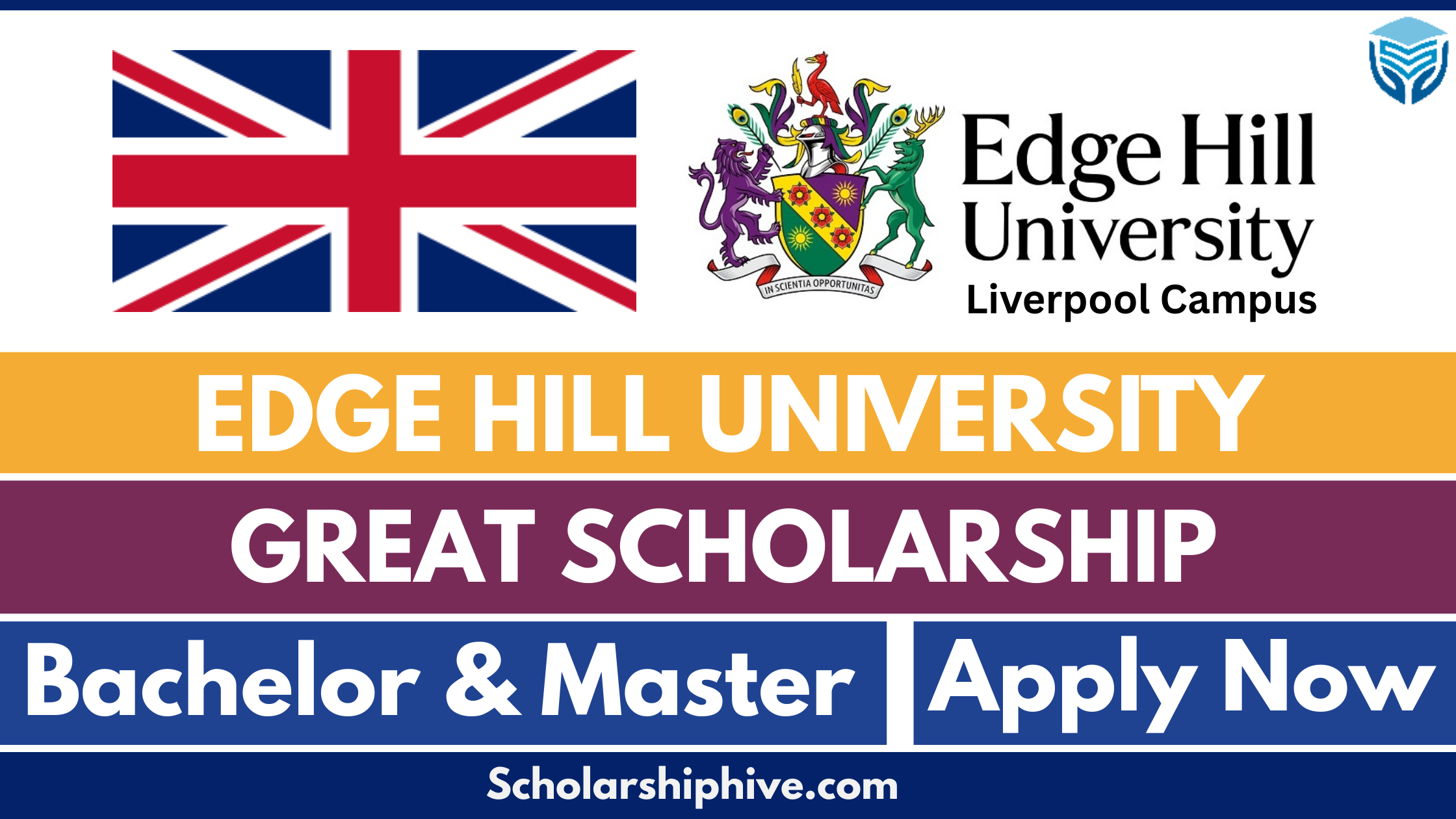 Edge Hill University GREAT Scholarships (Liverpool) 2026-27 ...